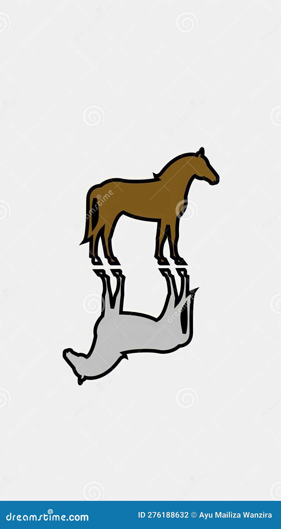 Horse stock illustration. Illustration of standing, gallantly - 276188632