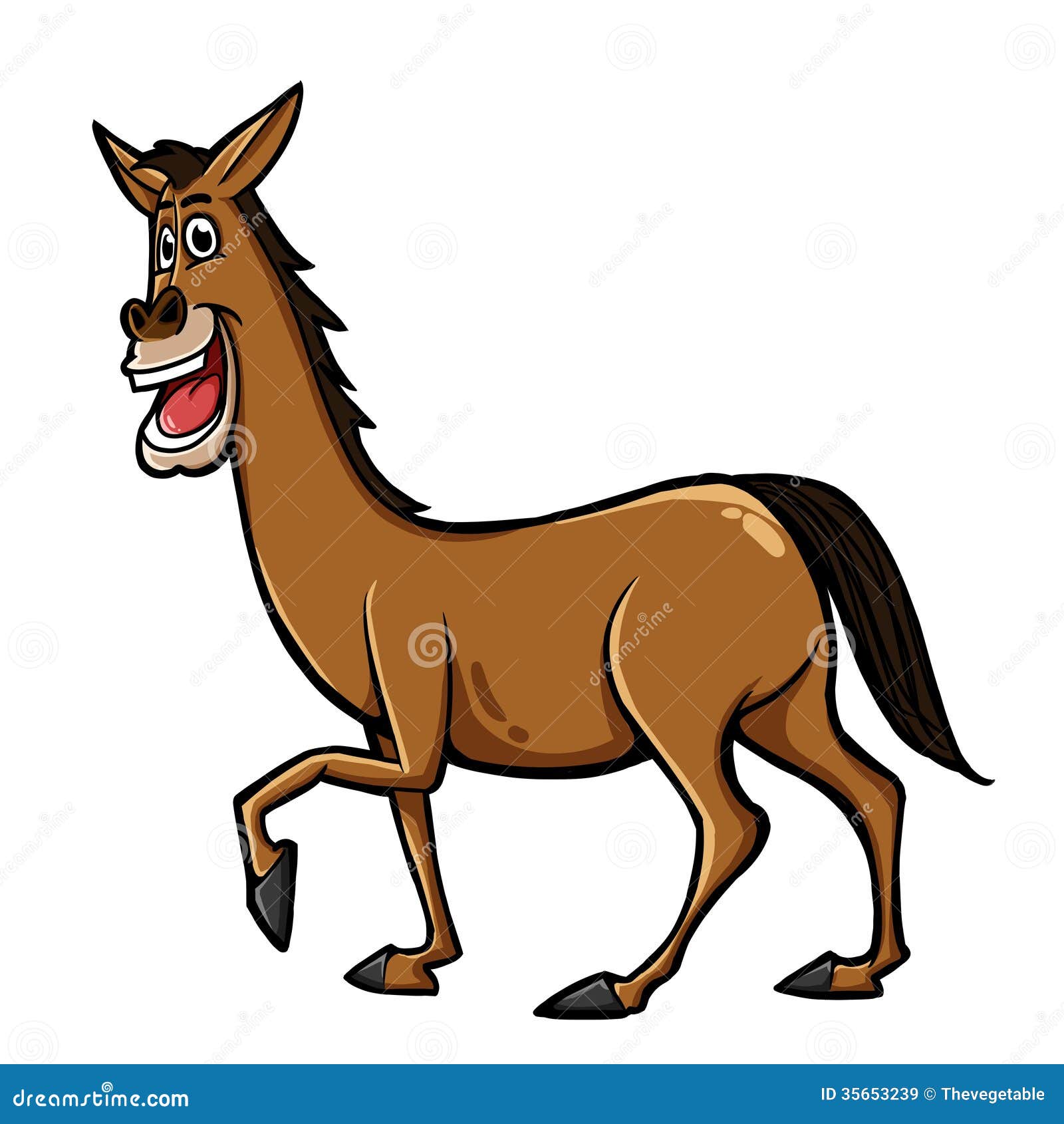 Animated Laughing Horse