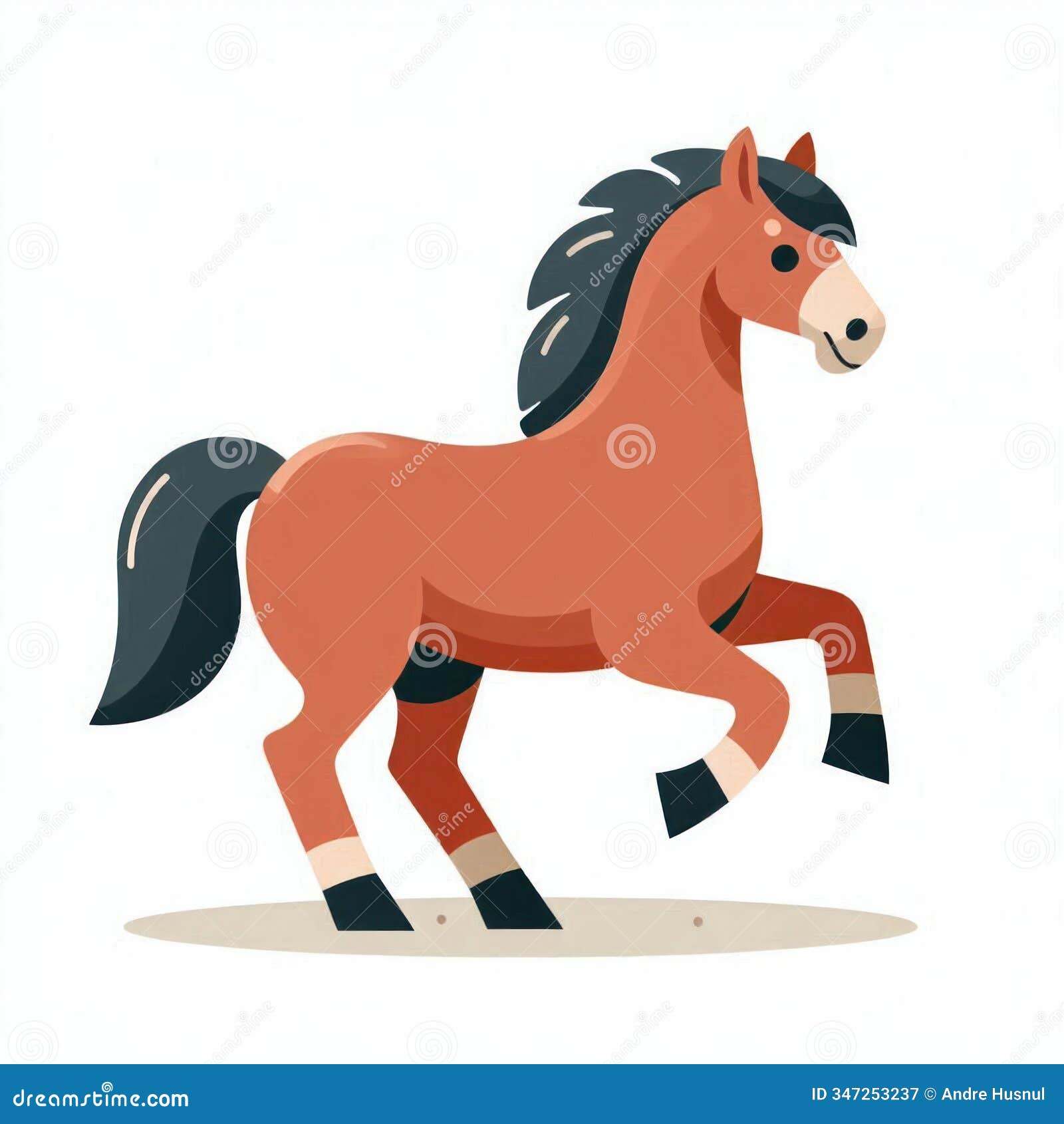 Horse Illustrations Royalty-Free Cartoon | CartoonDealer.com #330158744