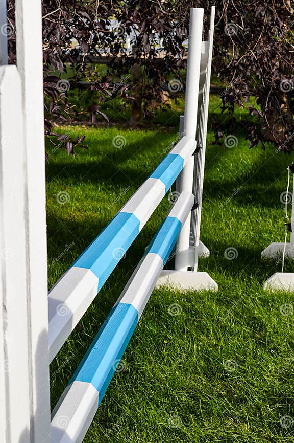 Horse Jump Rails stock image. Image of horses, perspective - 46493519
