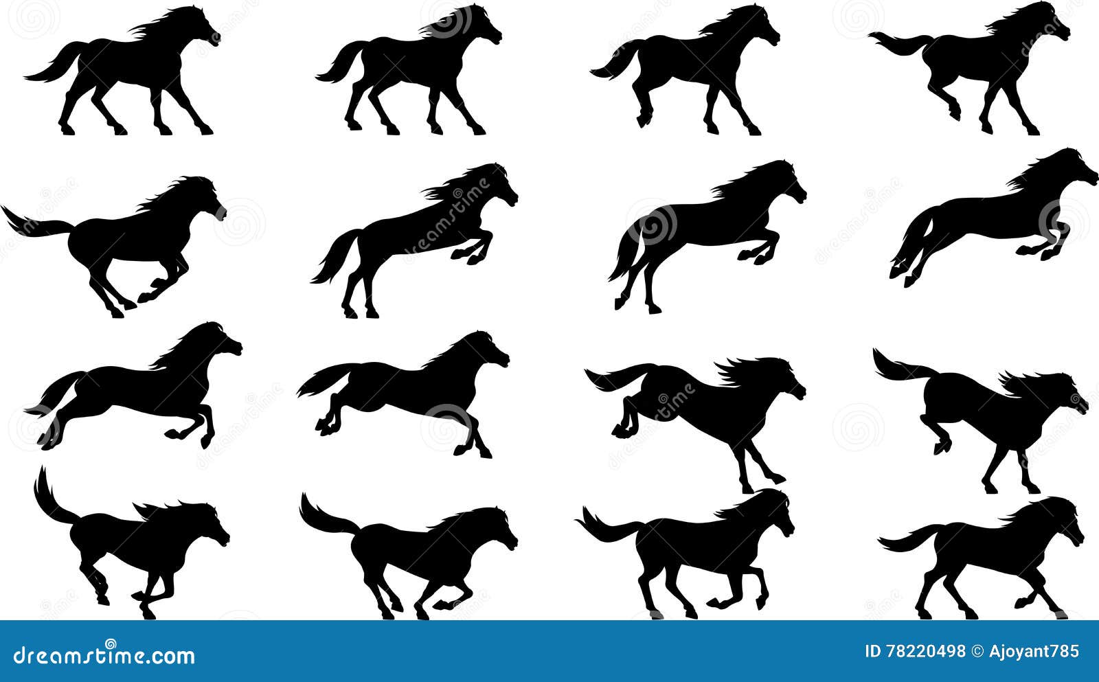 Horse Running Animation Frames