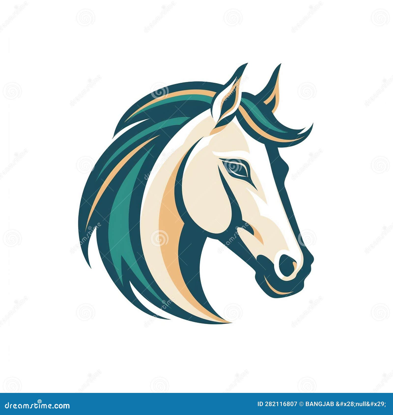 Simple drawing of a horse stock illustration. Illustration of drawing ...