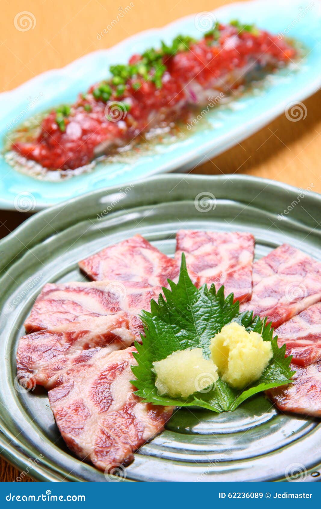Horse meat dishes stock image. Image of dishes, japanese - 62236089