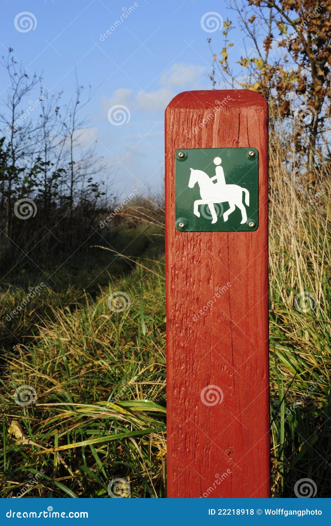 Horse path sign stock photo. Image of landscape, hobby - 22218918