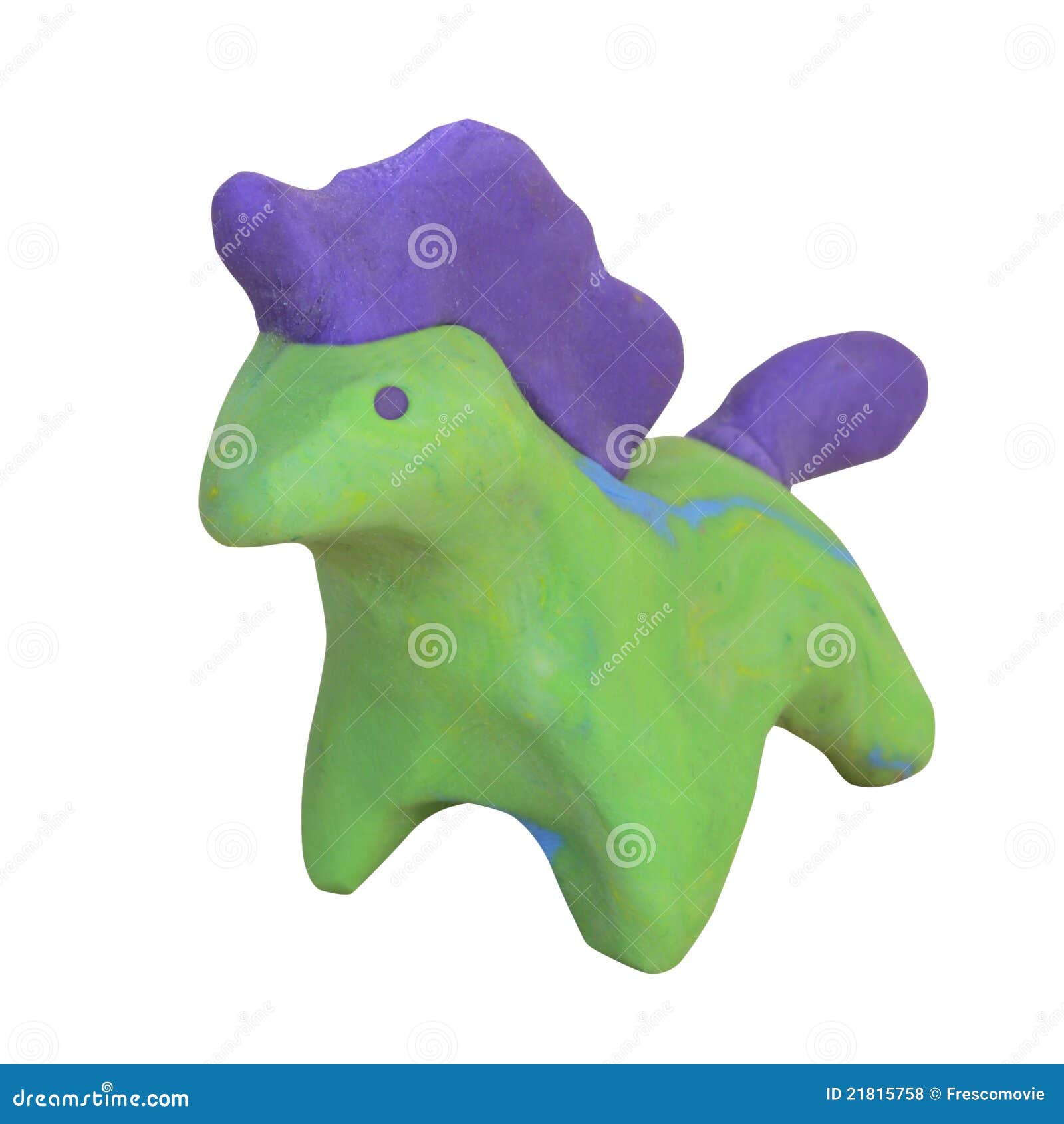 Horse of plasticine stock illustration. Illustration of craft - 21815758