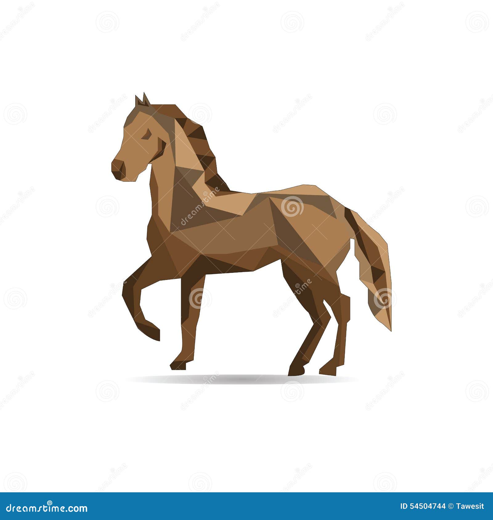 Horse Polygon stock vector. Illustration of concept, elegant - 54504744