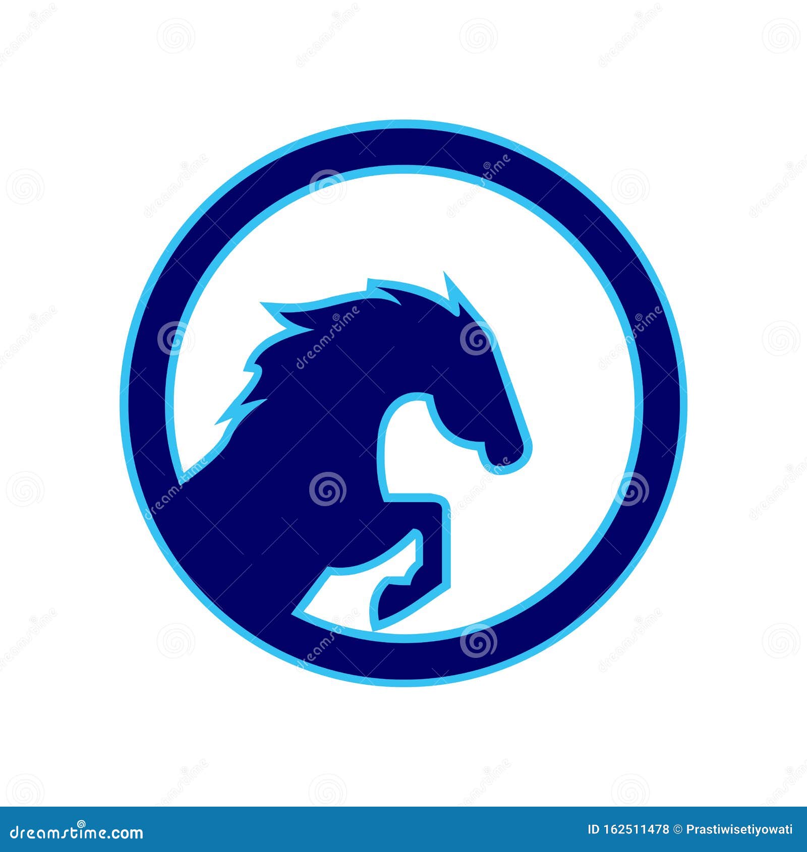 Horse Power Concept Logo Icon Stock Vector - Illustration of isolated ...