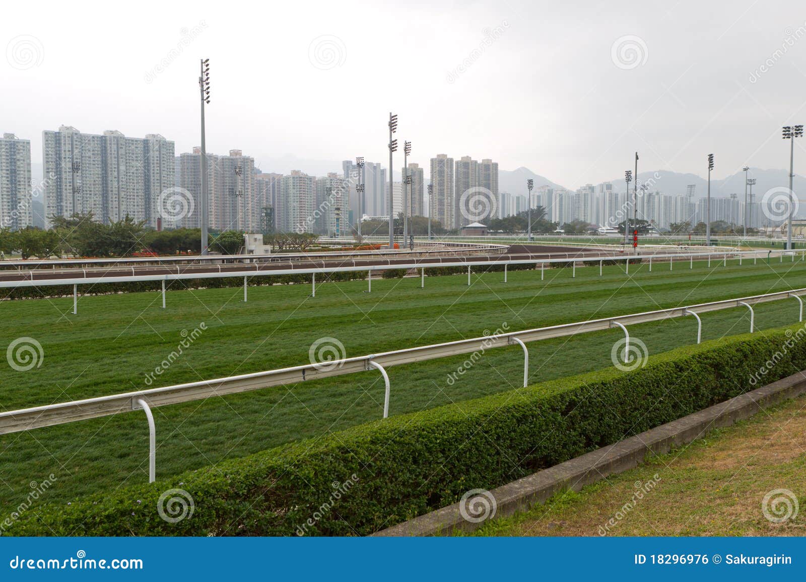 Horse race track stock photo. Image of flat, equestrian - 18296976