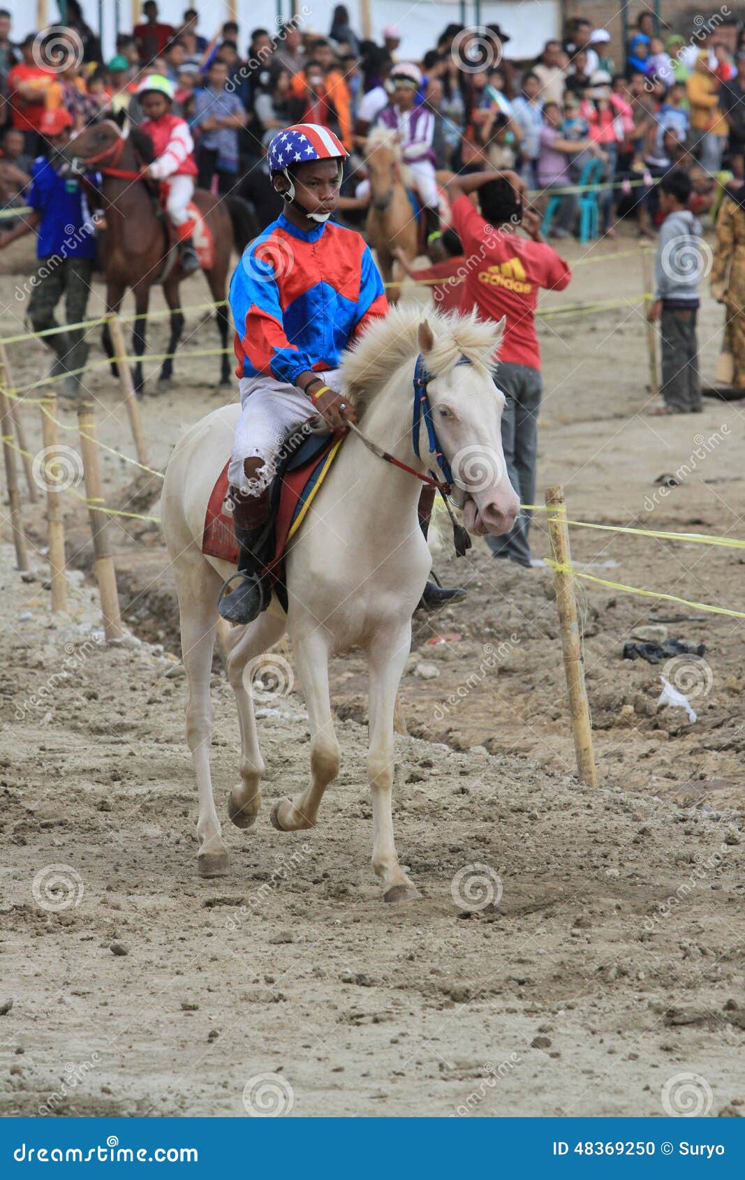 Horse races editorial image. Image of conducted, java - 48369250