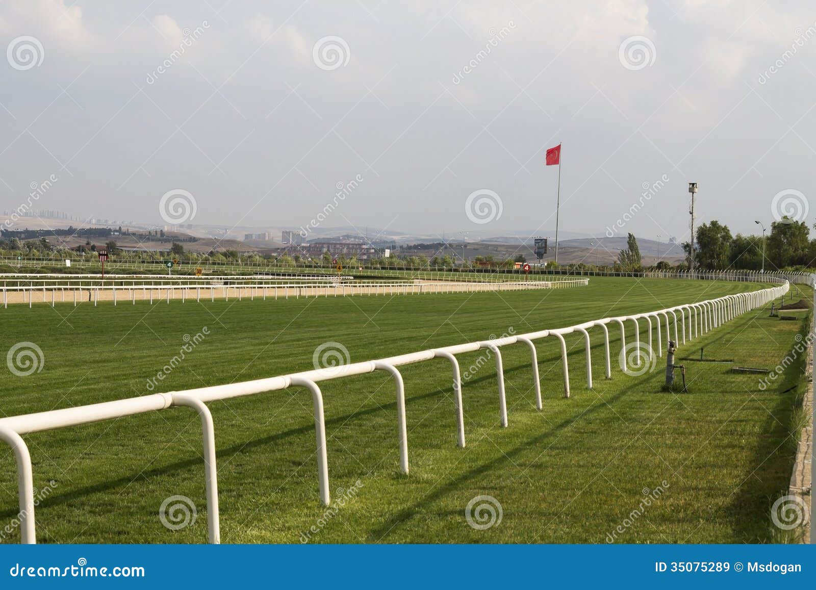 Horse Racing Track stock image. Image of race, racehorse - 35075289