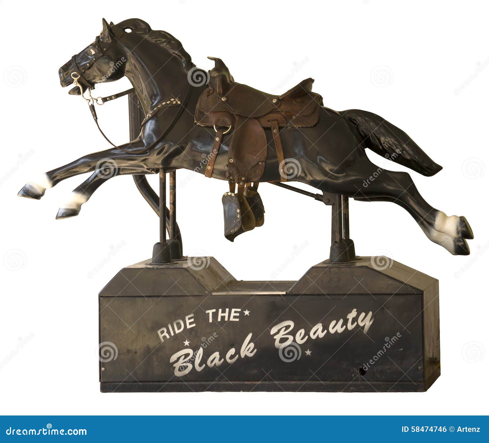 Retro Horse Ride stock photo. Image of retro, mechanical - 58474746