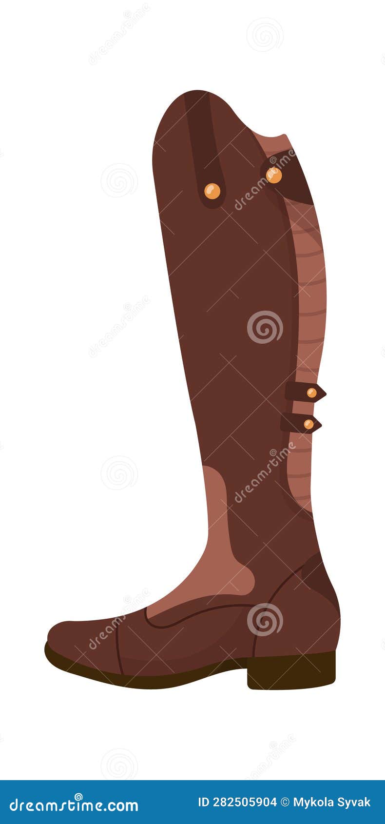 Horse Rider Boot stock vector. Illustration of race - 282505904