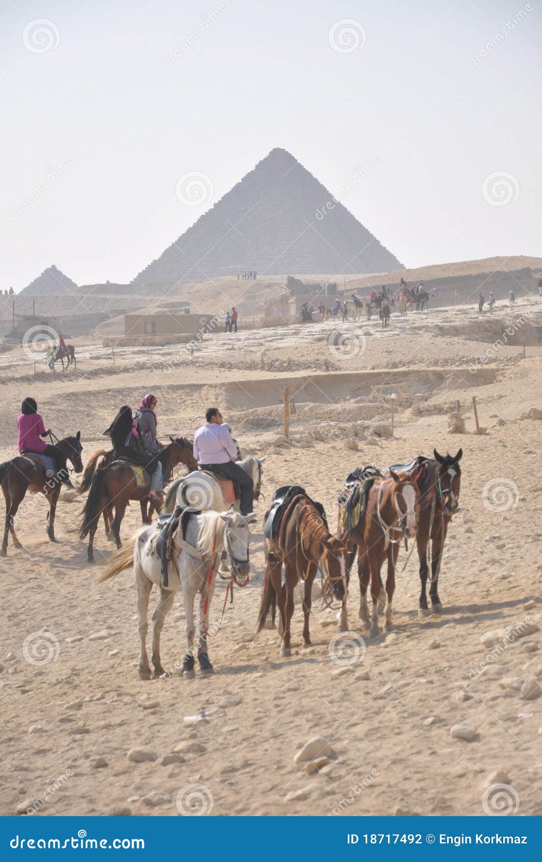 Horse Riders Around the Pyramids Editorial Photography - Image of ...