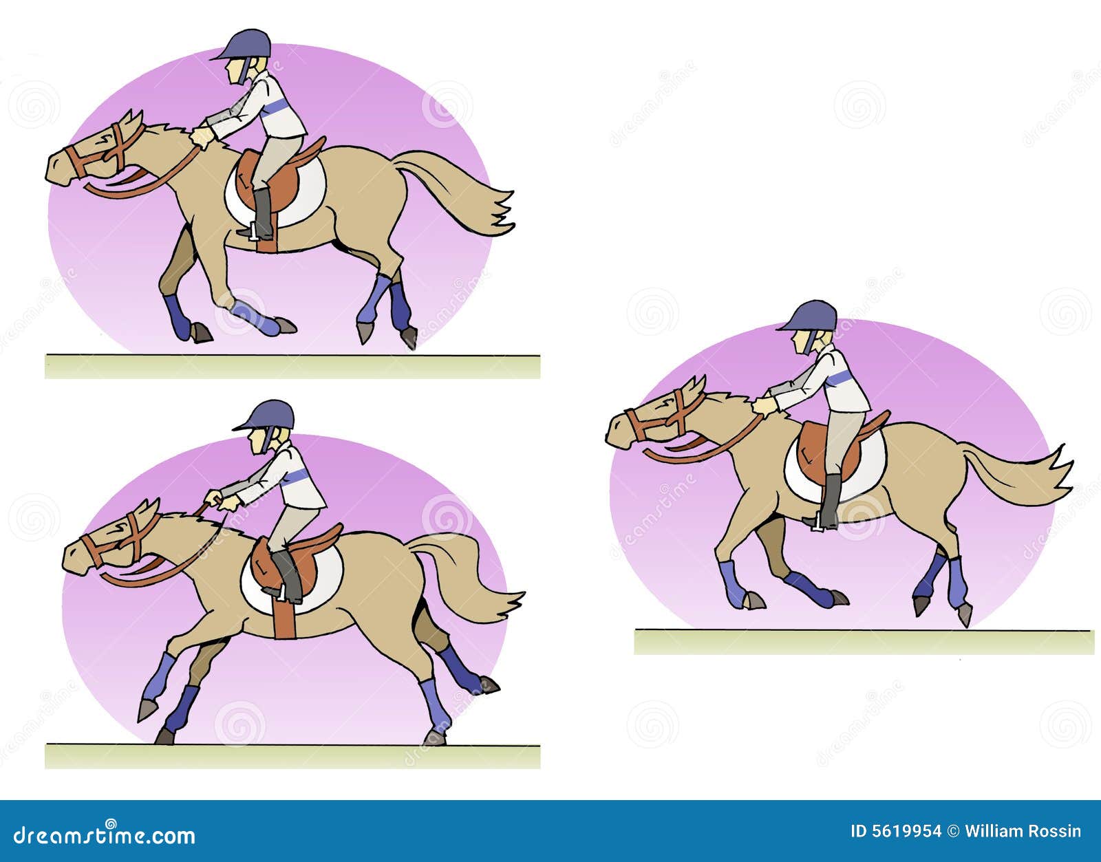 Horse-riding stock illustration. Illustration of competition - 5619954