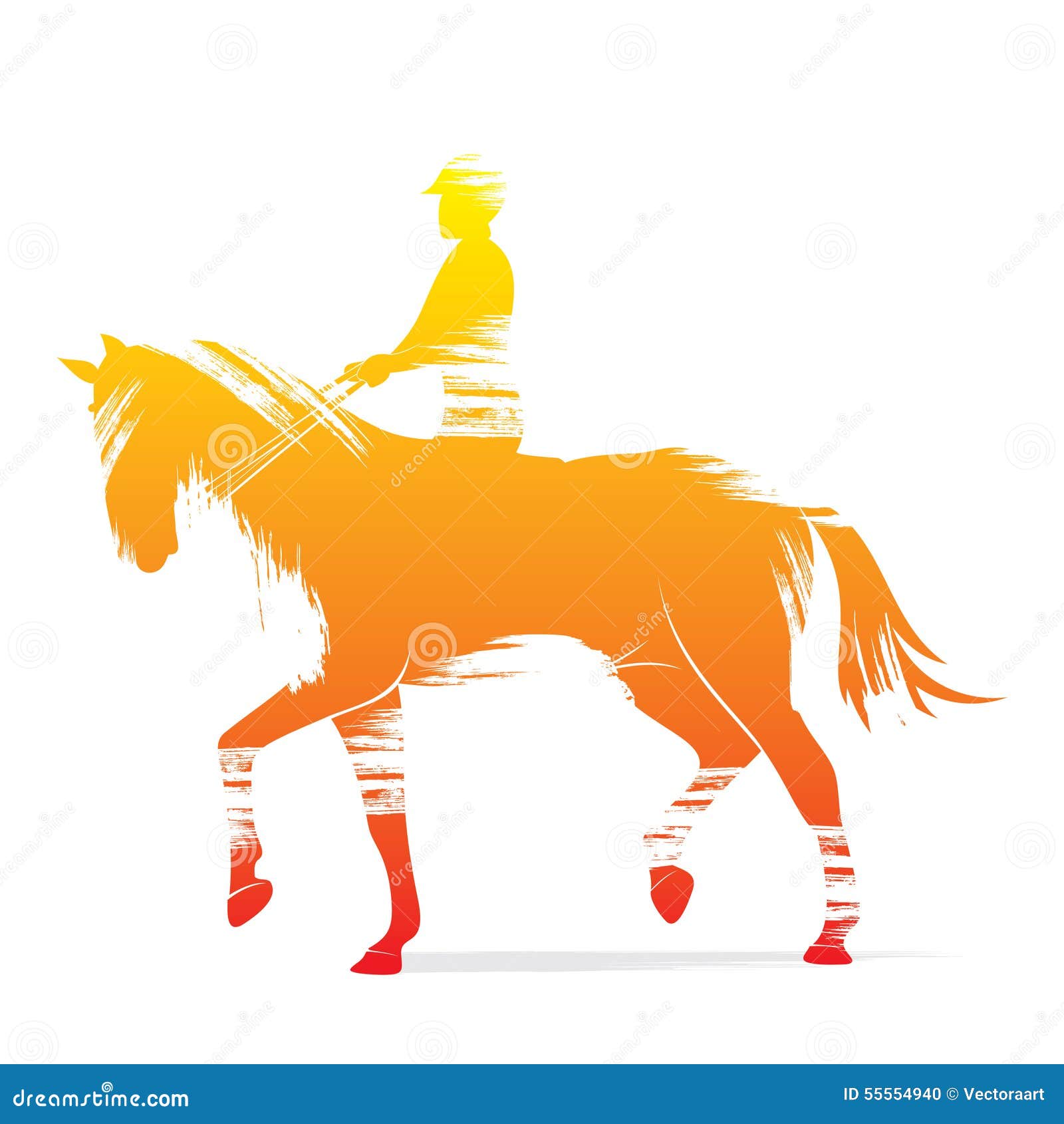 Horse Riding Design Vector Illustration | CartoonDealer.com #55554940
