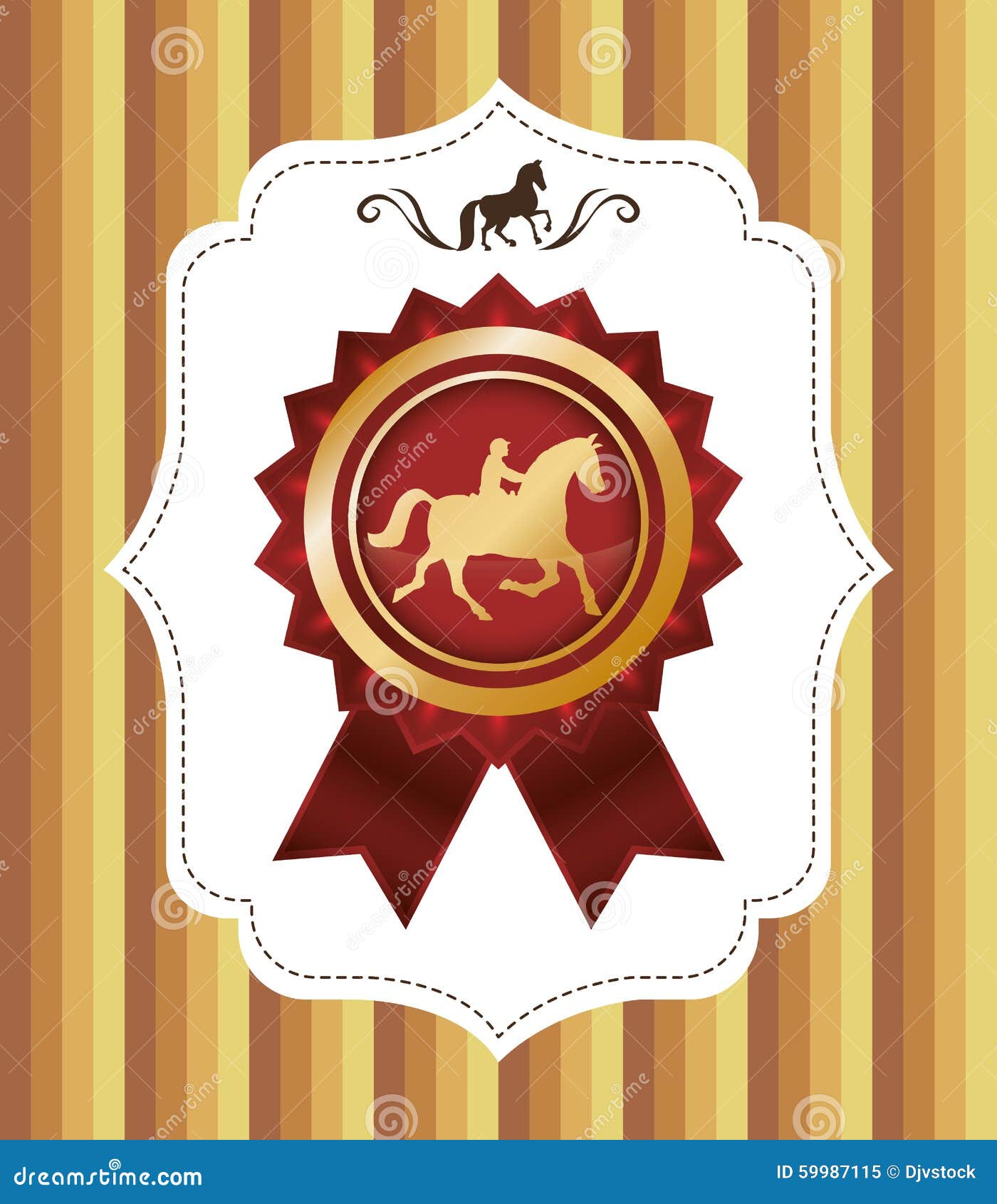 Horse Riding design stock vector. Illustration of concept - 59987115
