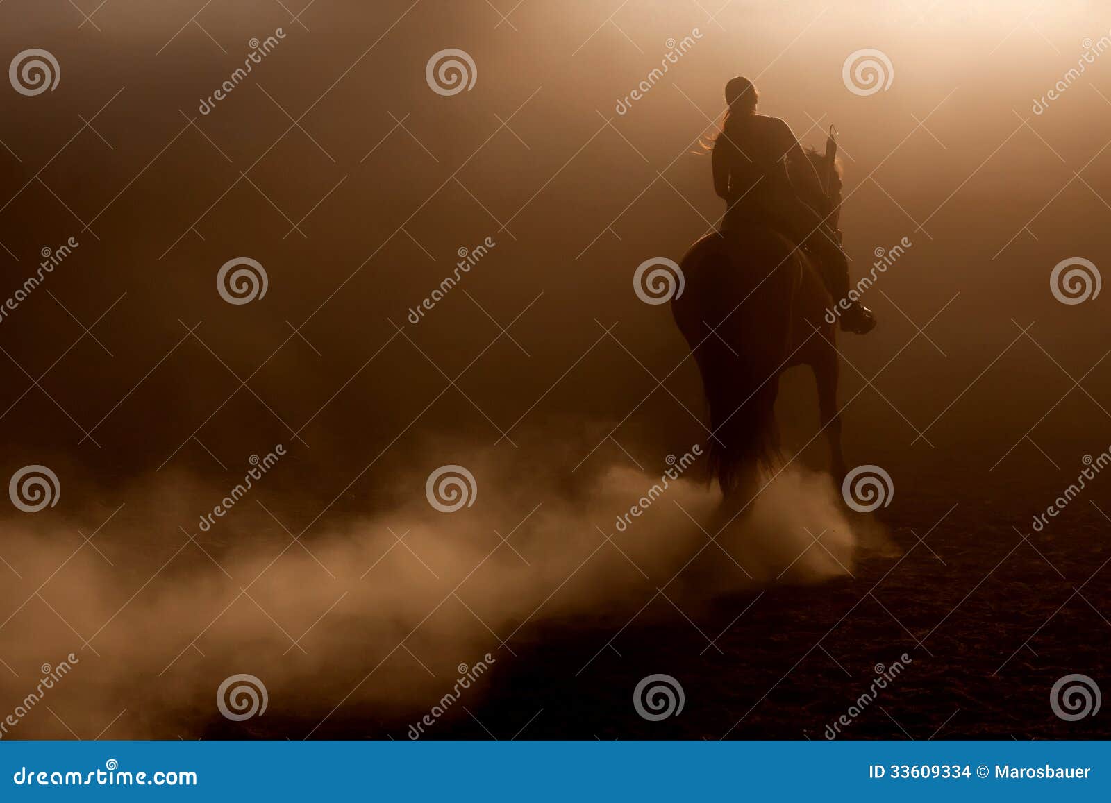 Horse riding in the dust stock photo. Image of rural - 33609334