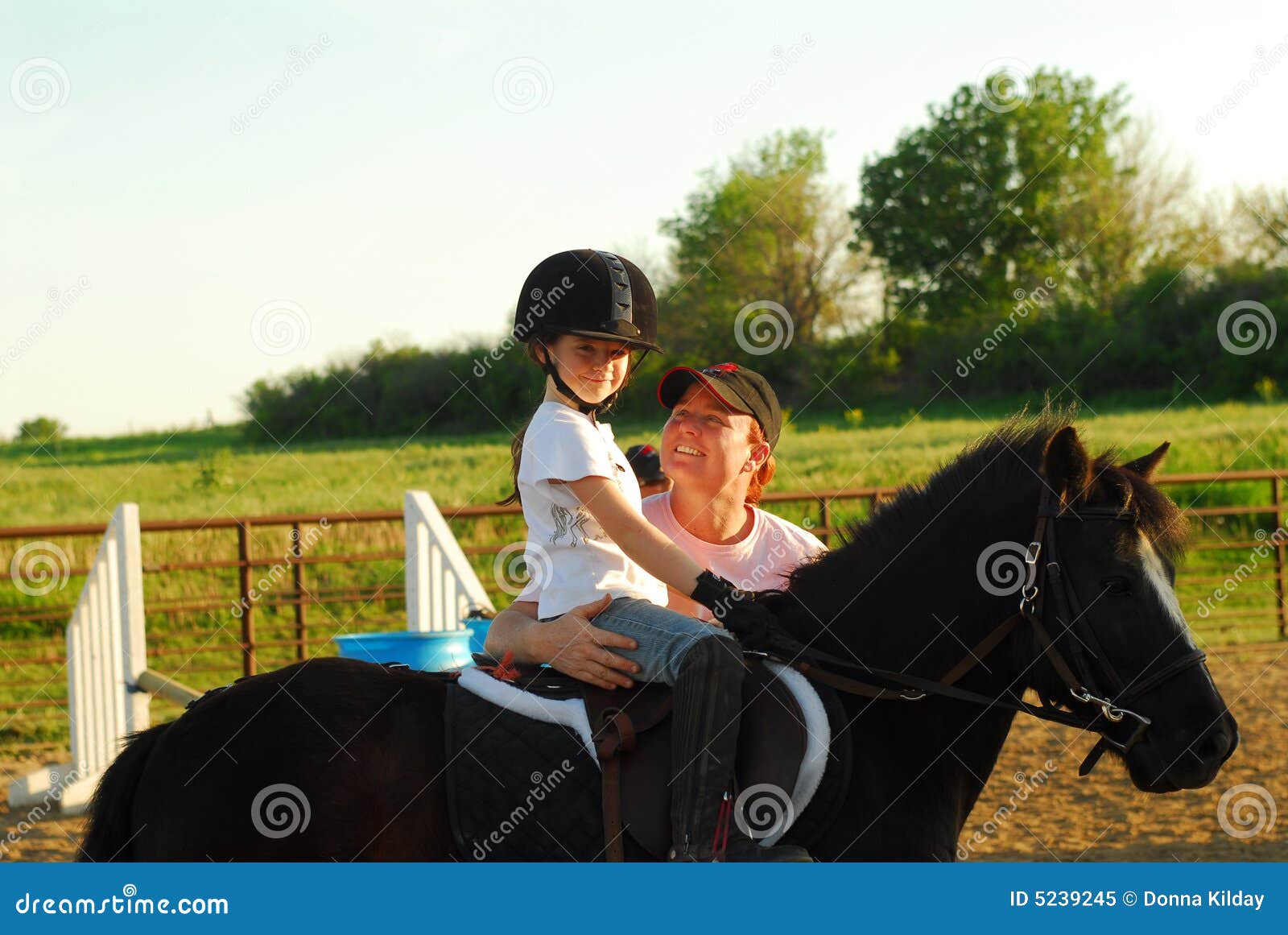 Horse riding lesson stock image. Image of happy, arena - 5239245