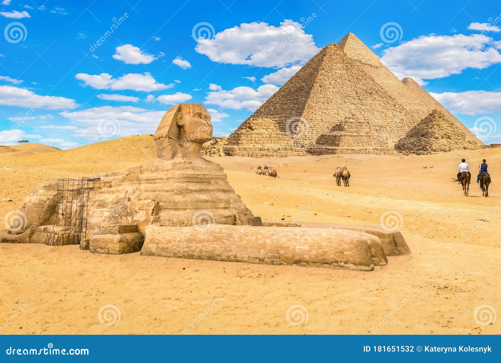 Horse Riding among Pyramids Stock Photo - Image of culture, monument ...