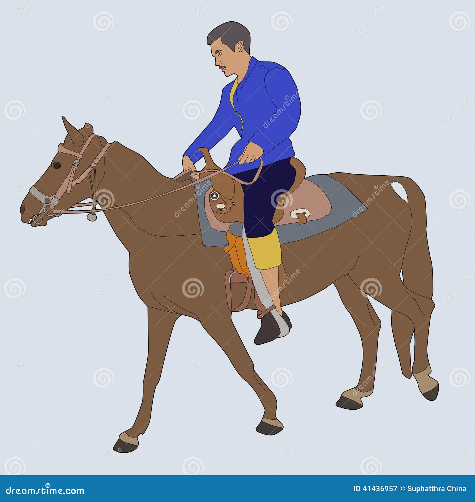 Horse riding stock vector. Illustration of illustrations - 41436957