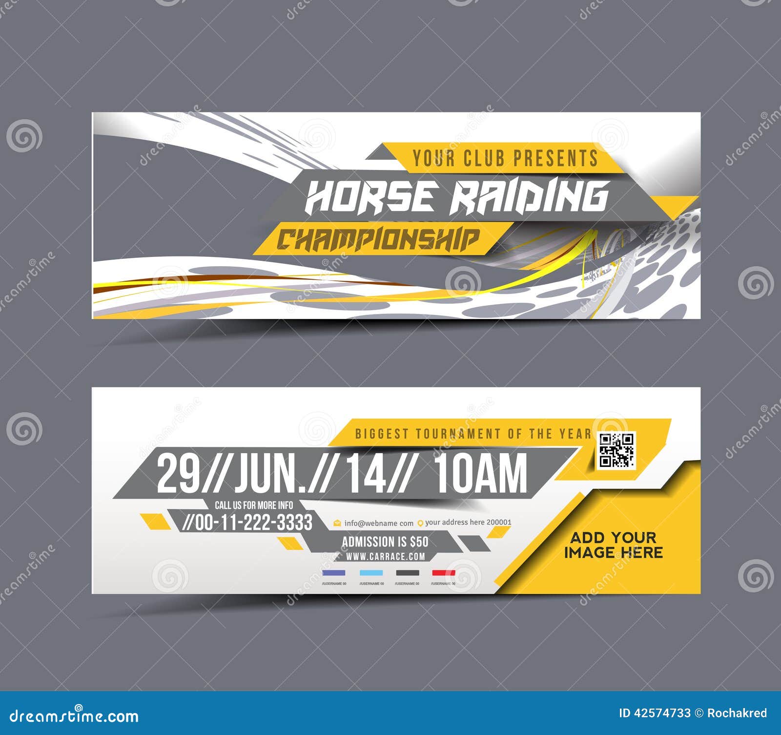 Horse Riding Web Banner stock vector. Illustration of business - 42574733