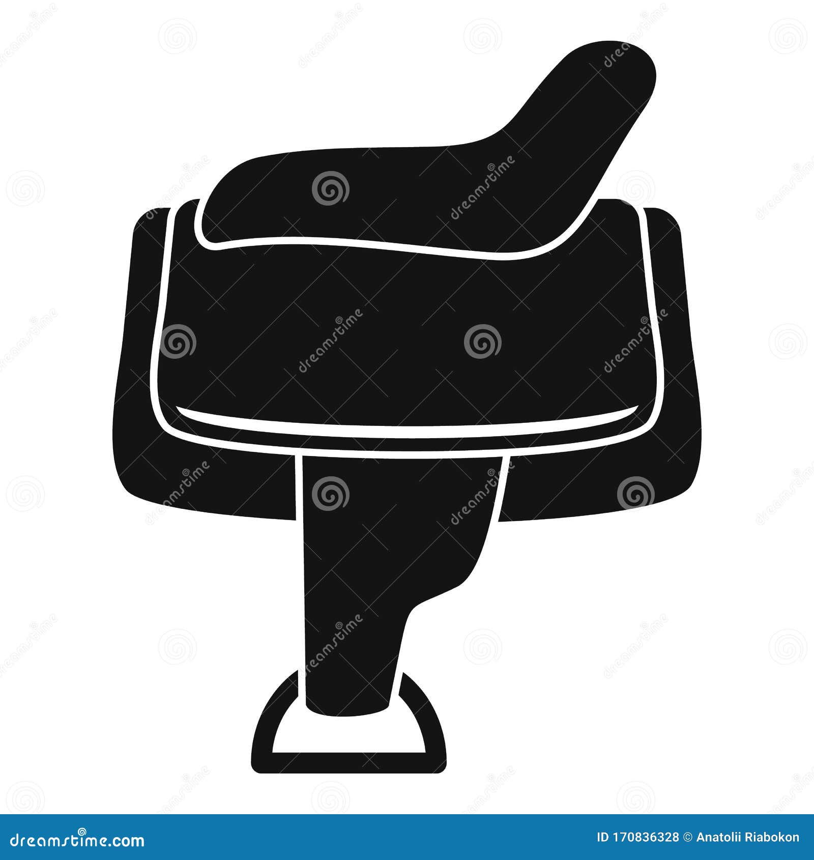 Horse Saddle Icon, Simple Style Stock Vector - Illustration of ...