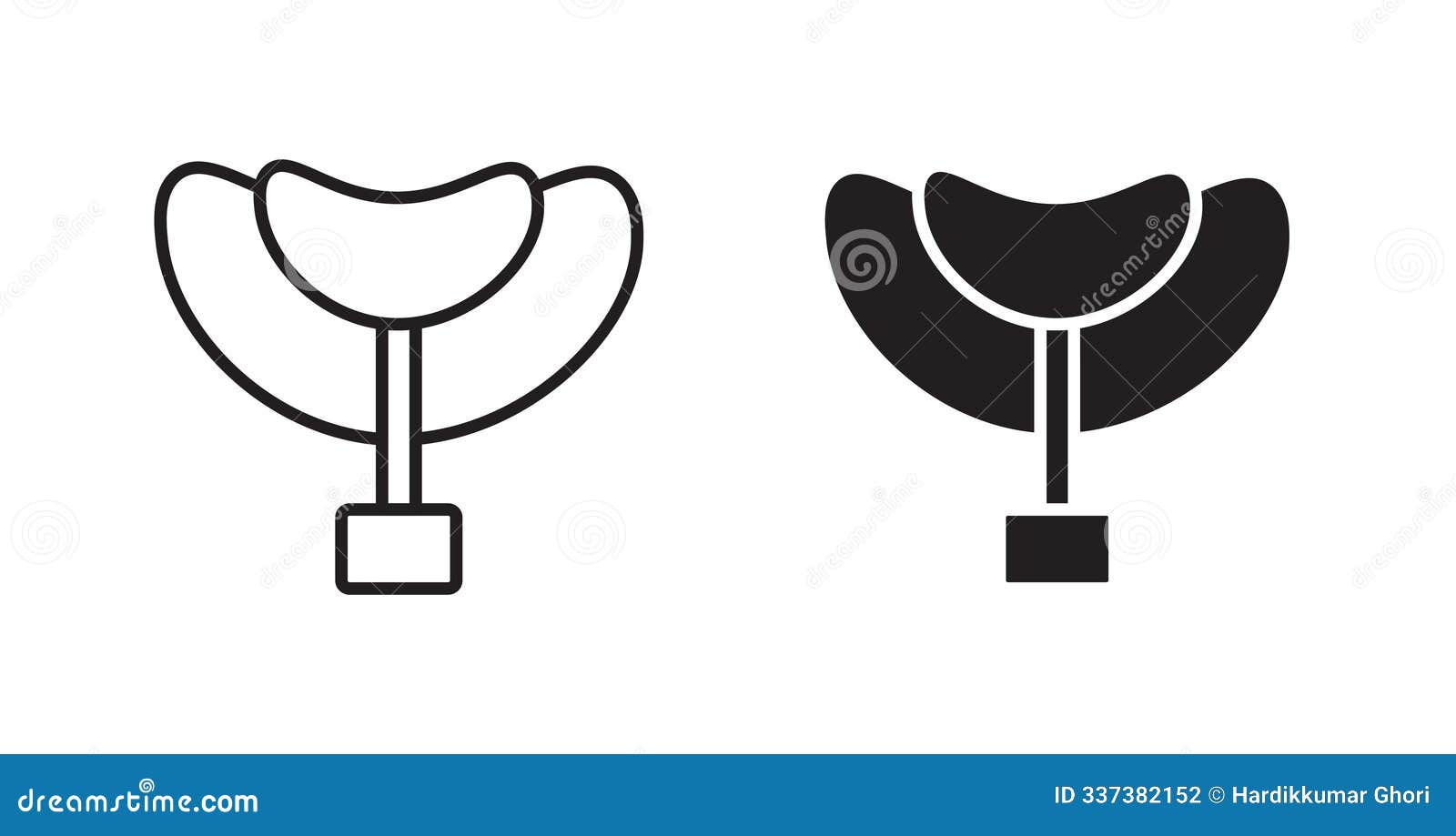 Horse Saddle Thin Line Vector Icon Set Stock Illustration ...