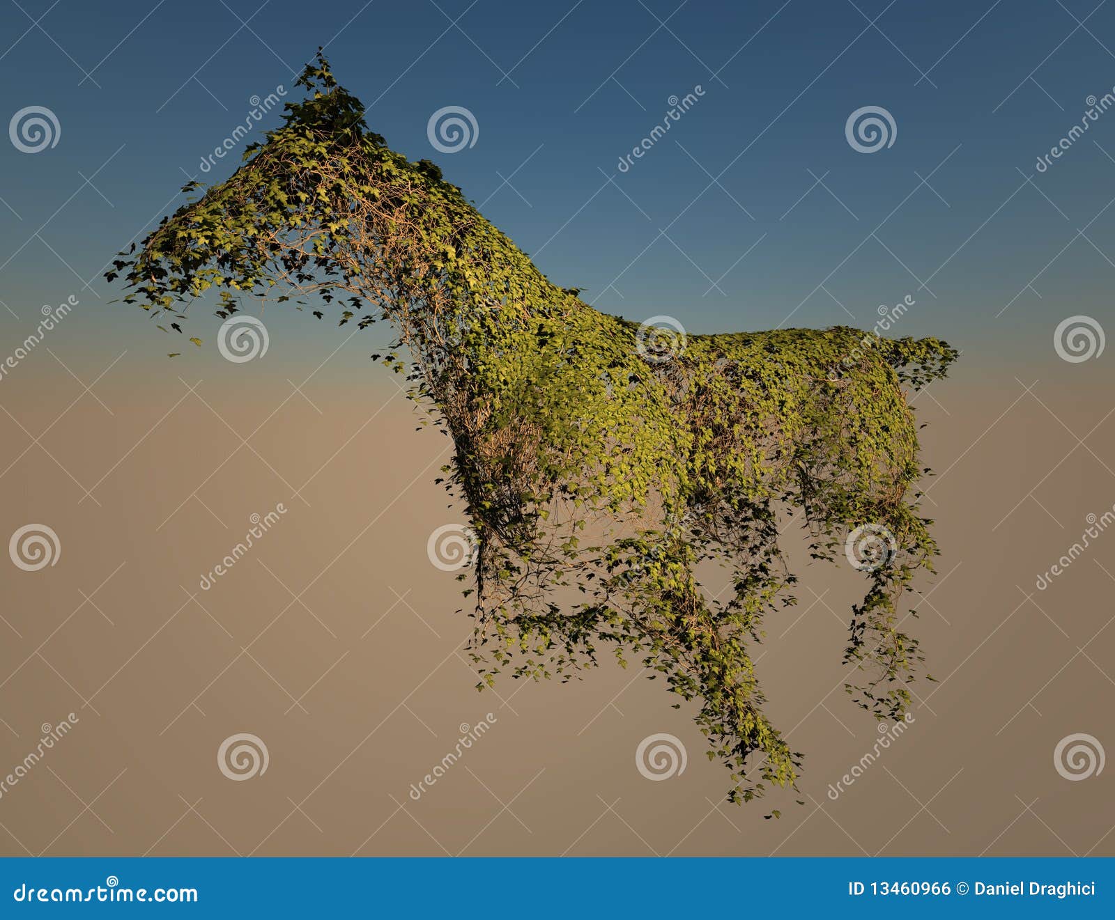 Horse shape stock illustration. Illustration of border - 13460966