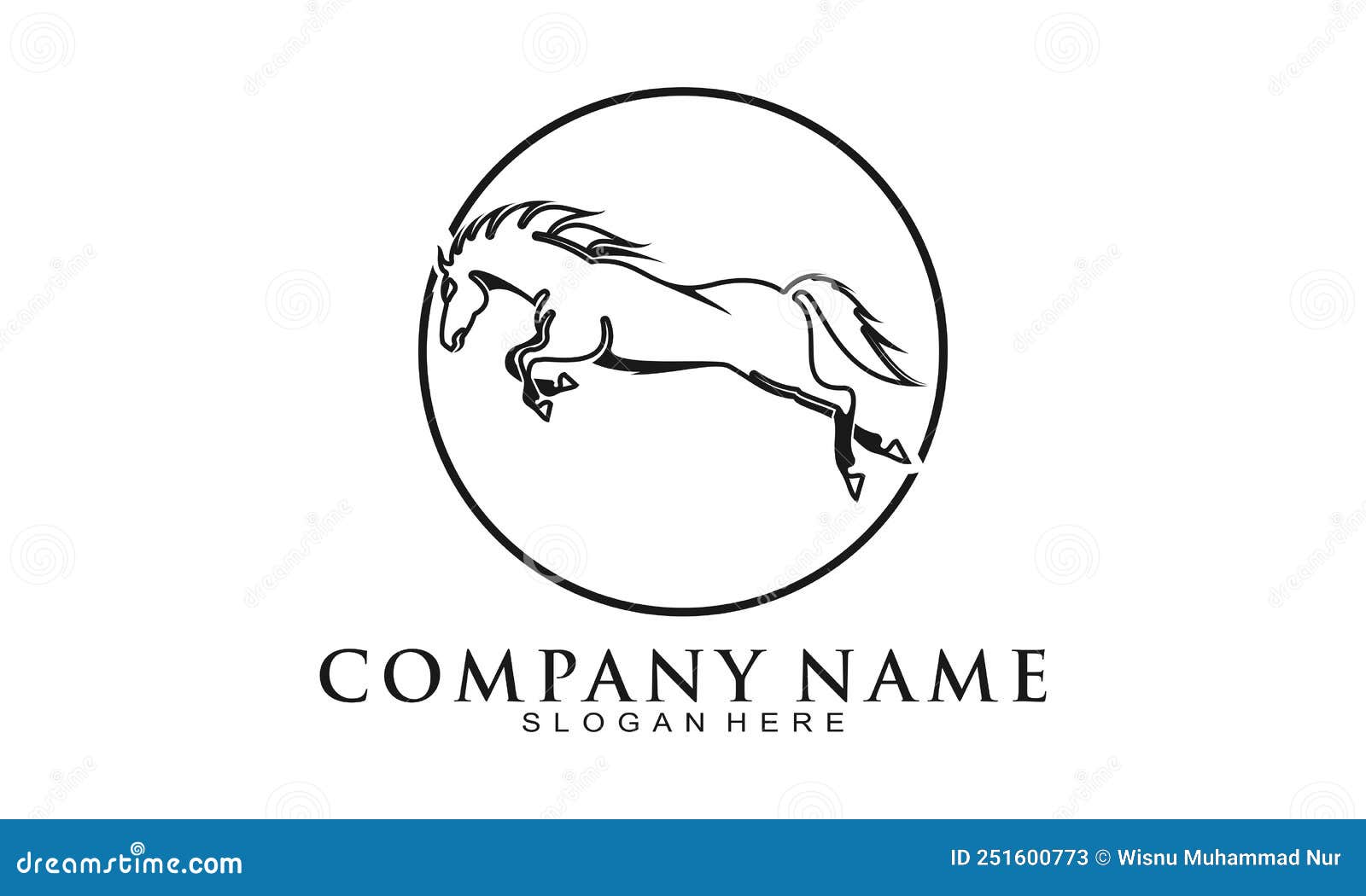 Horse Simple Symbol Vector Logo Stock Vector - Illustration of nature ...