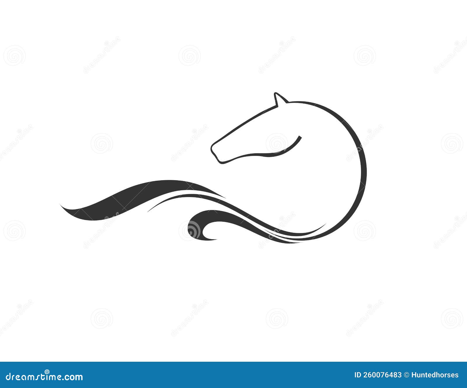 Horse symbol vector stock vector. Illustration of vector - 260076483
