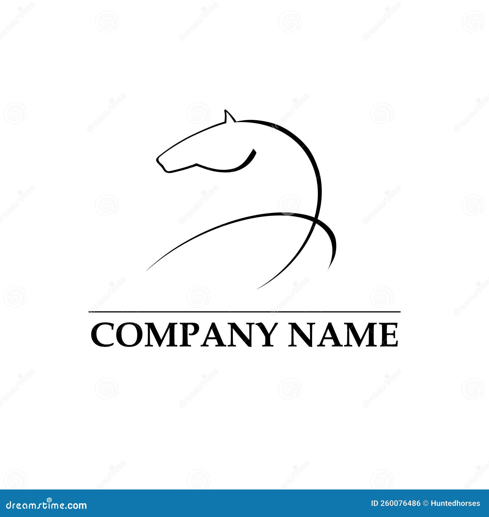 Horse symbol vector stock vector. Illustration of mammal - 260076486