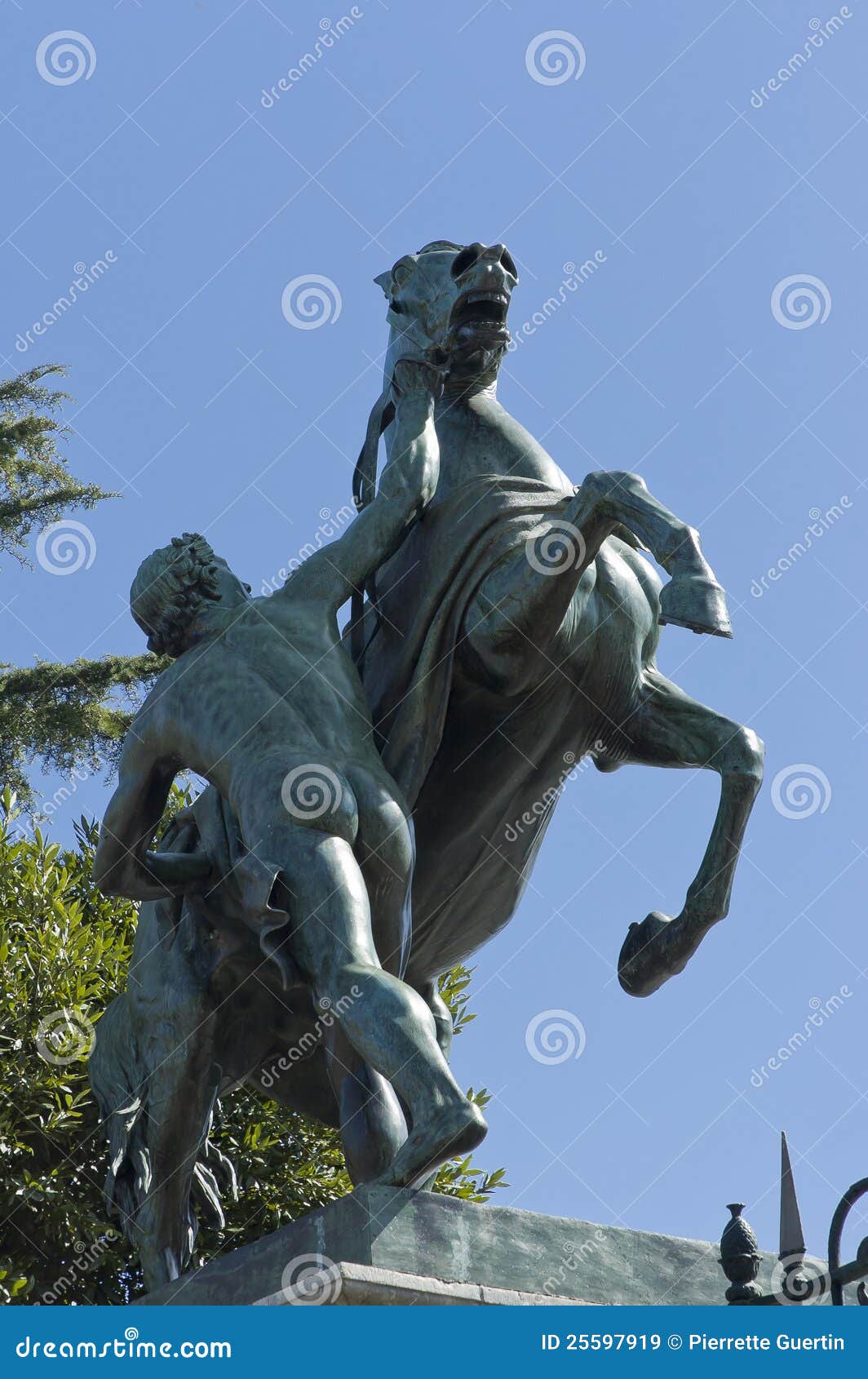 Horse tamer sculpture stock image. Image of objects, culture - 25597919
