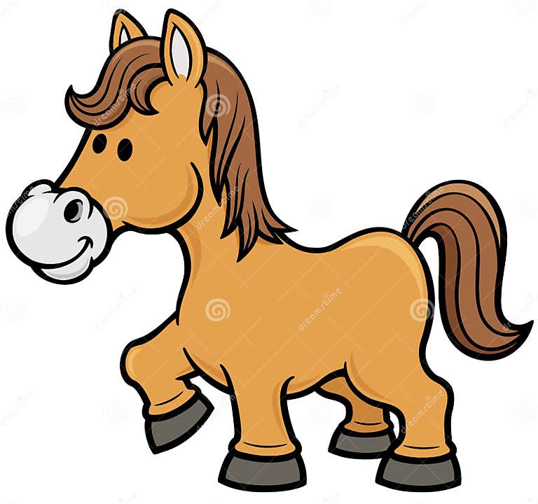 Horse stock vector. Illustration of character, colt, head - 46075696