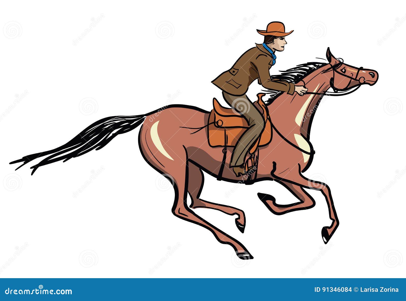 Horseback Rider And Rearing Dapple Grey Horse. Autumn Tree With Falling ...