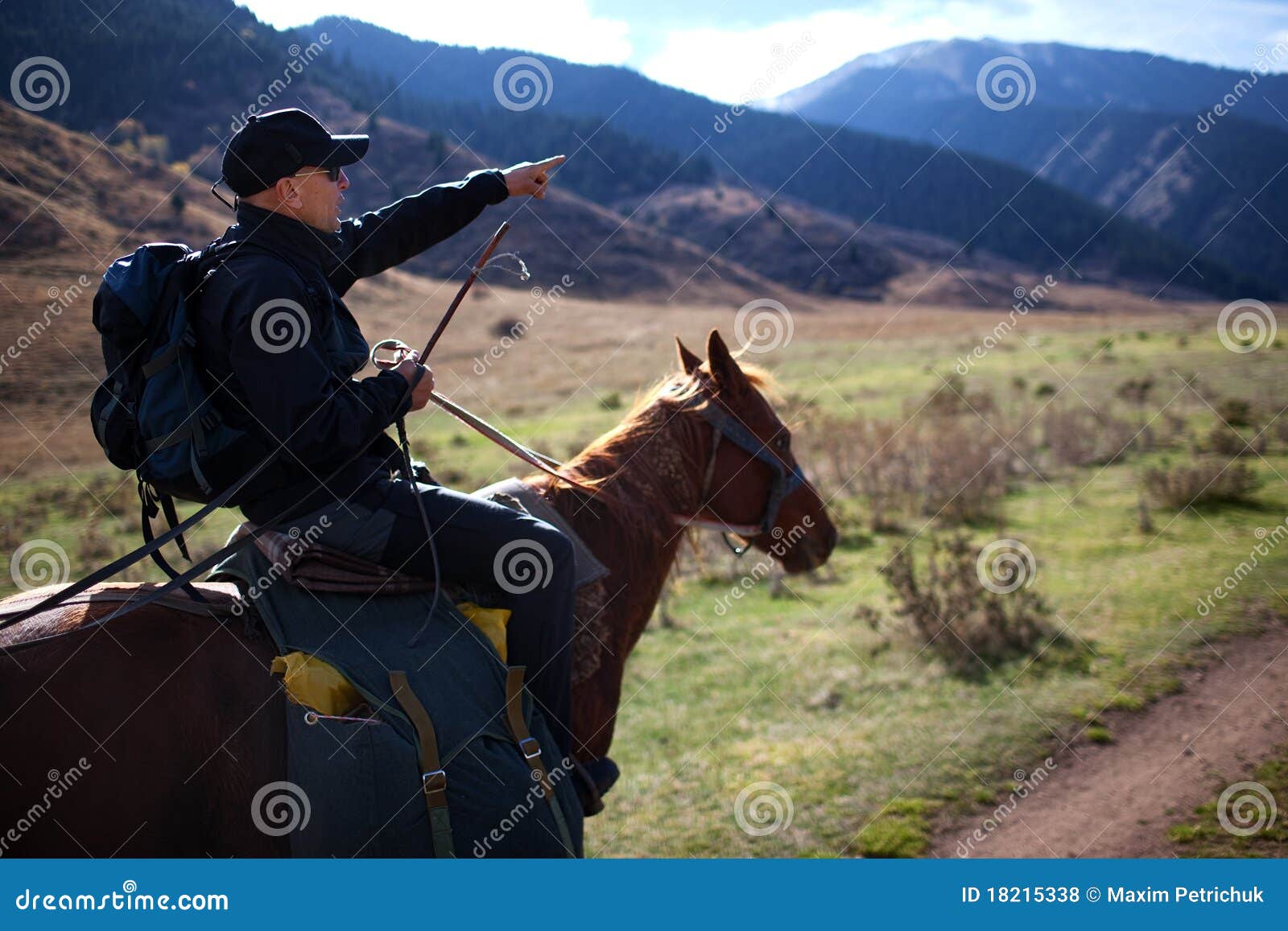 Horseback Riding stock photo. Image of people, scenics - 18215338