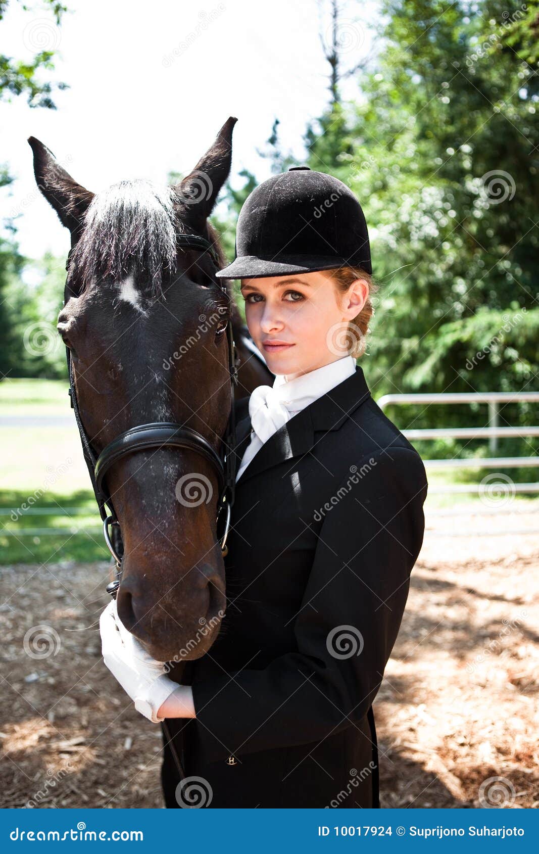 Horseback riding girl stock photo. Image of hobby, equine - 10017924