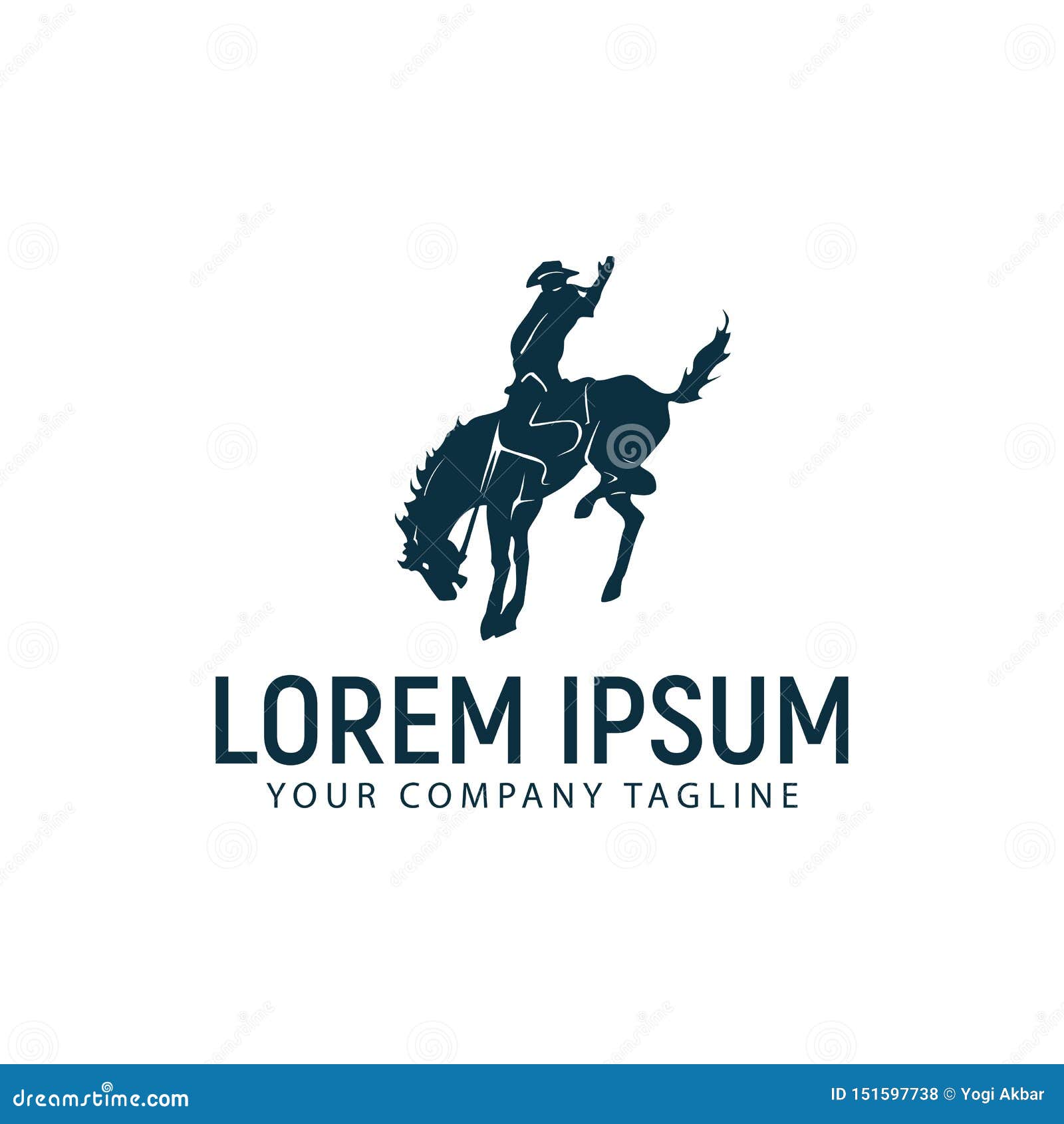 Horseback Riding Logo Design Concept Template Stock Vector ...