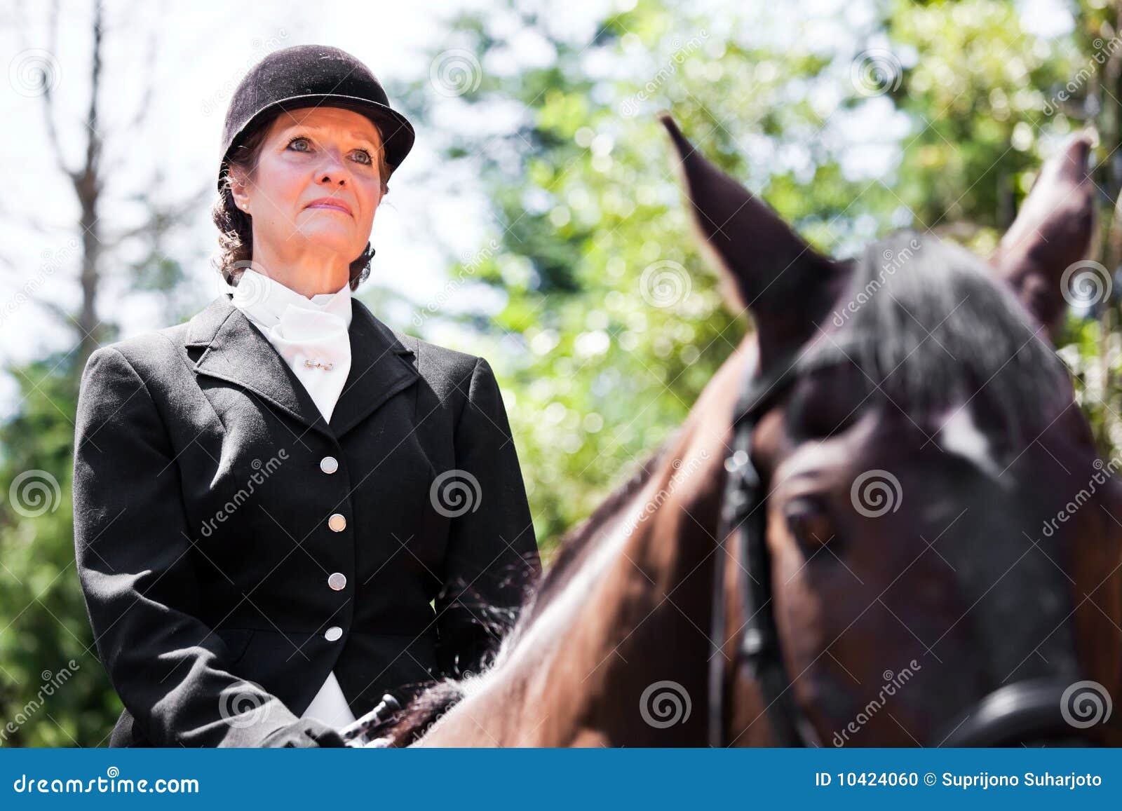 Horseback Riding Senior Woman Stock Photo - Image of equestrian, people ...