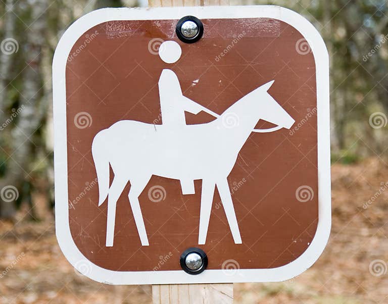 Horseback riding sign stock photo. Image of horseback - 3924598