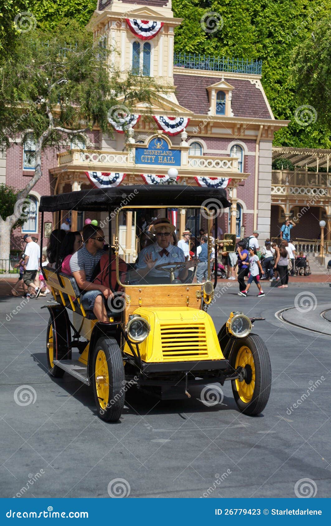 Horseless Carriage Main Street Disneyland Editorial Stock Photo - Image ...