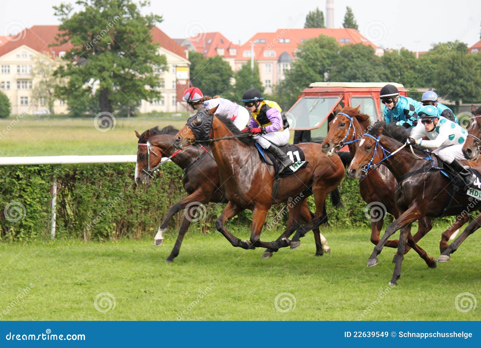 Horserace at Scheibenholz in Leipzig Editorial Stock Image - Image of ...