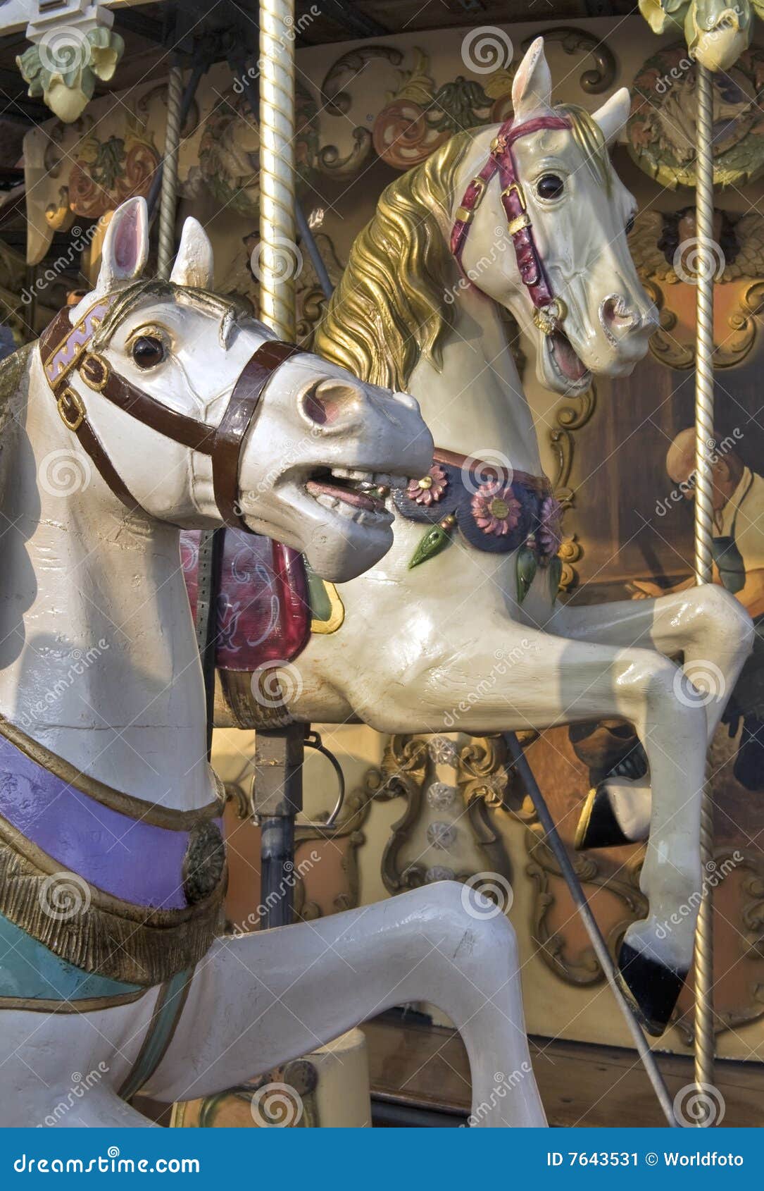 Fairground Carousel Horses Stock Image | CartoonDealer.com #43076173