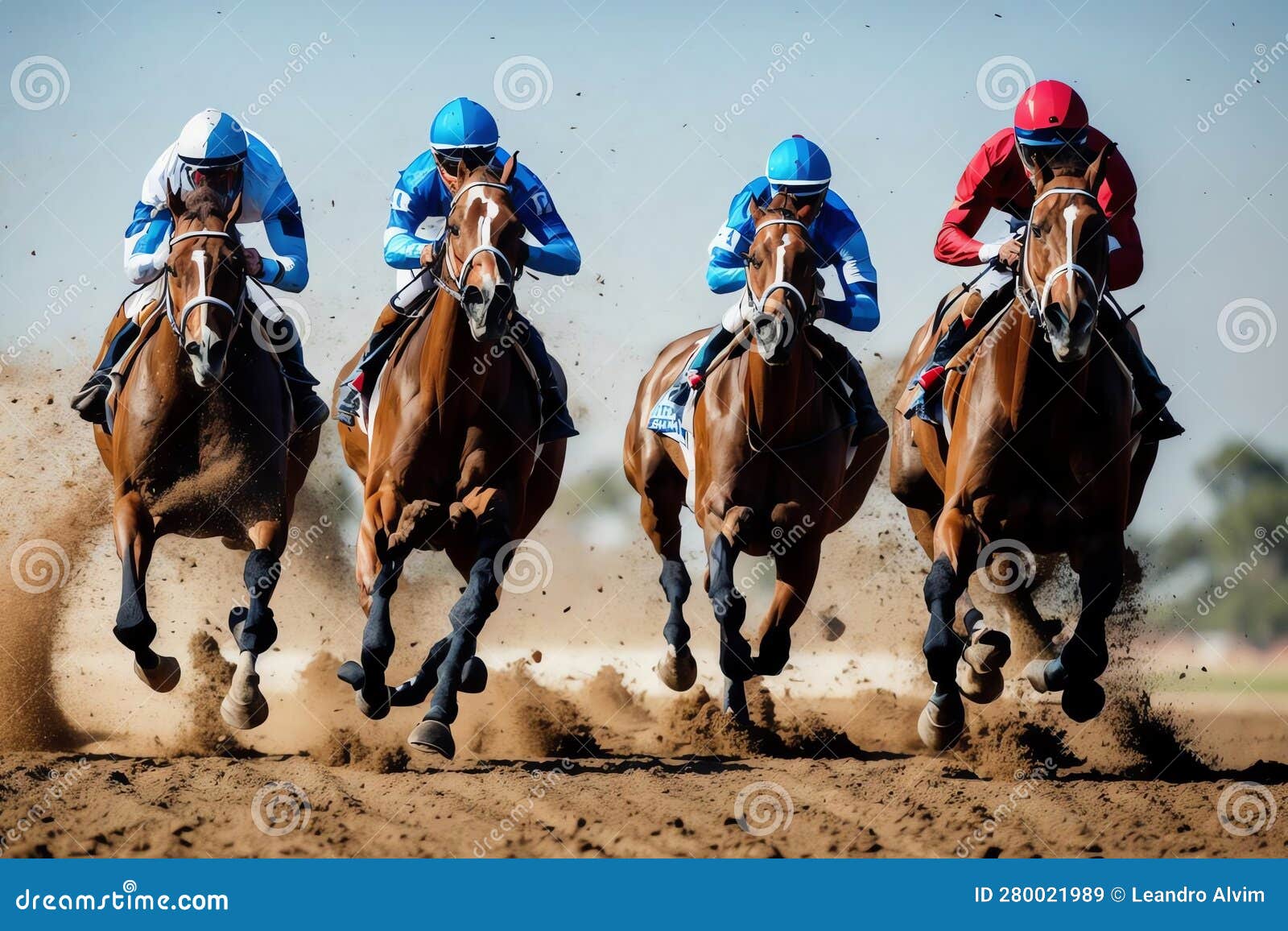 Horses in Full Gallop Action Photo.AI Generated Stock Illustration ...
