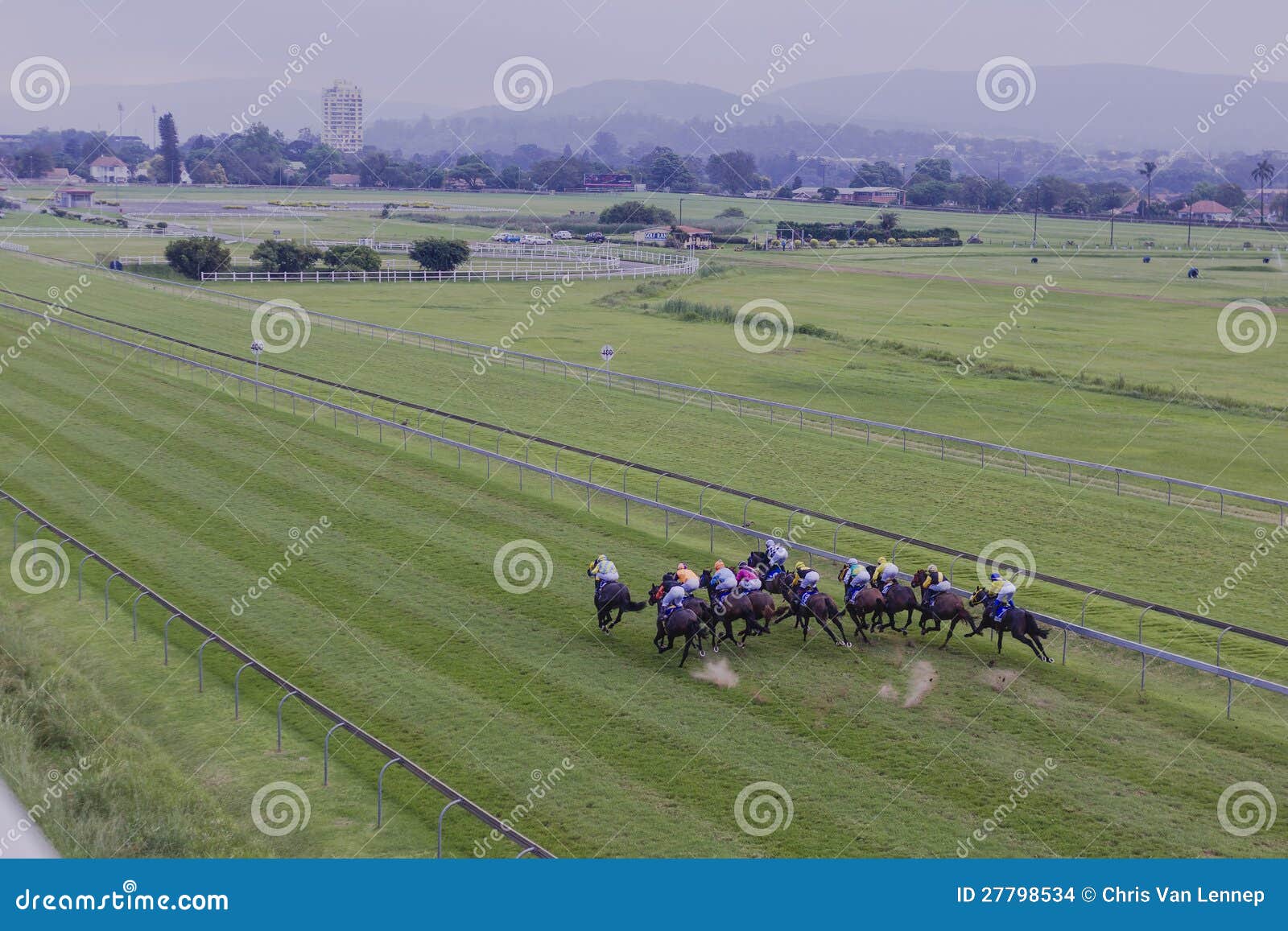 Horses Jockeys Sprint Overhead Editorial Stock Image - Image of jockeys ...