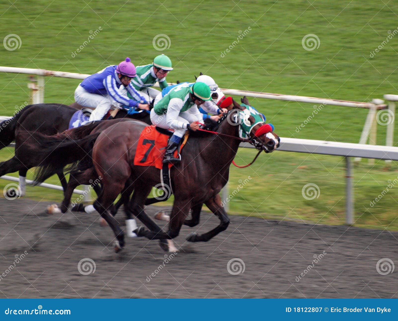 Horses Race Towards the Finish-line Running Editorial Photography ...
