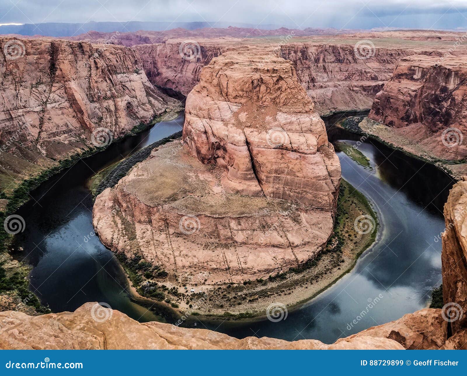 Horseshoe bend stock image. Image of overlook, bend, nature - 88729899