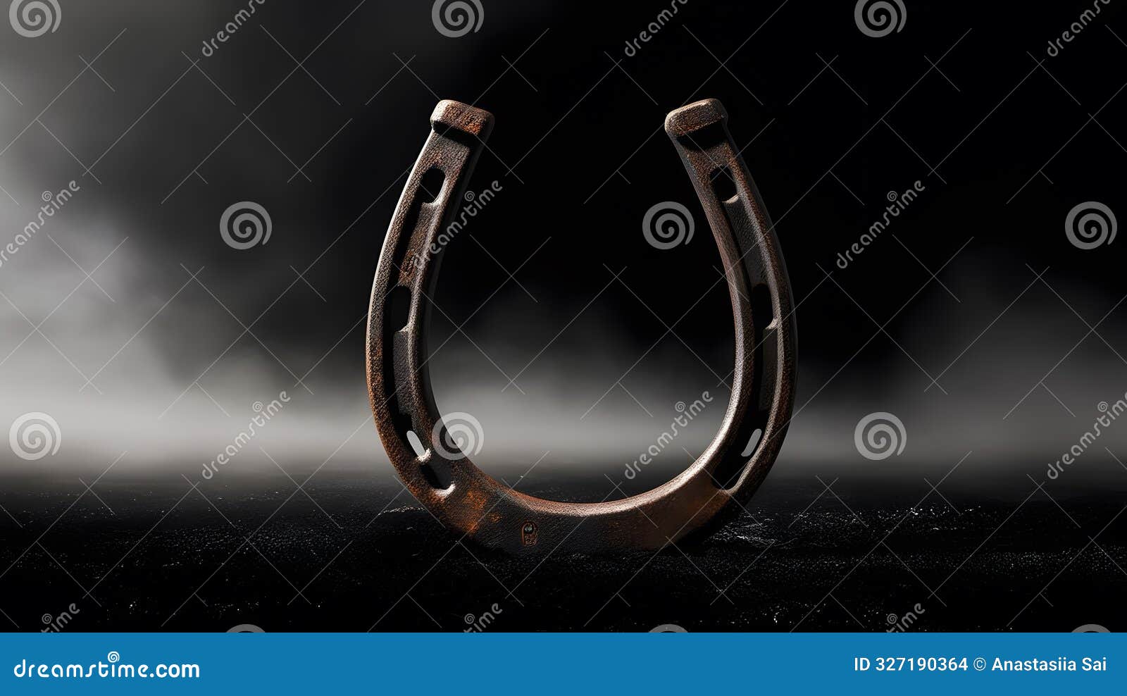 Horseshoe on a Black Background Stock Photo - Image of stack, jump ...