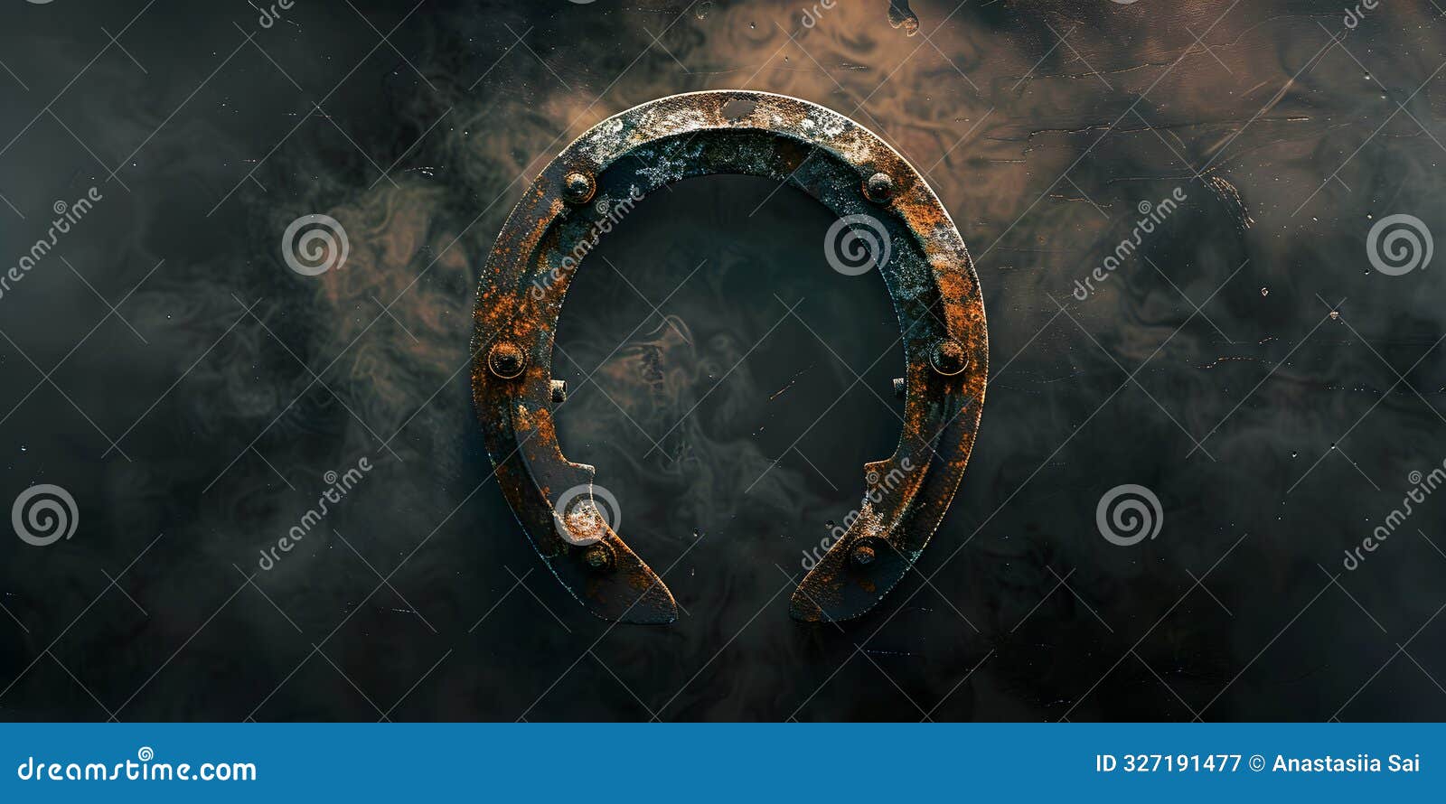 Horseshoe on a Black Background Stock Image - Image of race, object ...