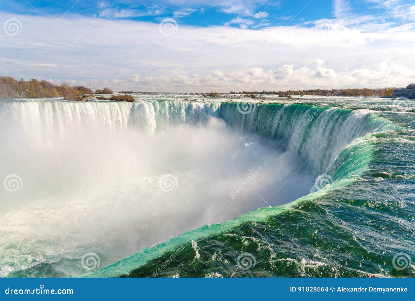 Horseshoe Fall, Niagara Falls, Canada Stock Photo - Image of green ...