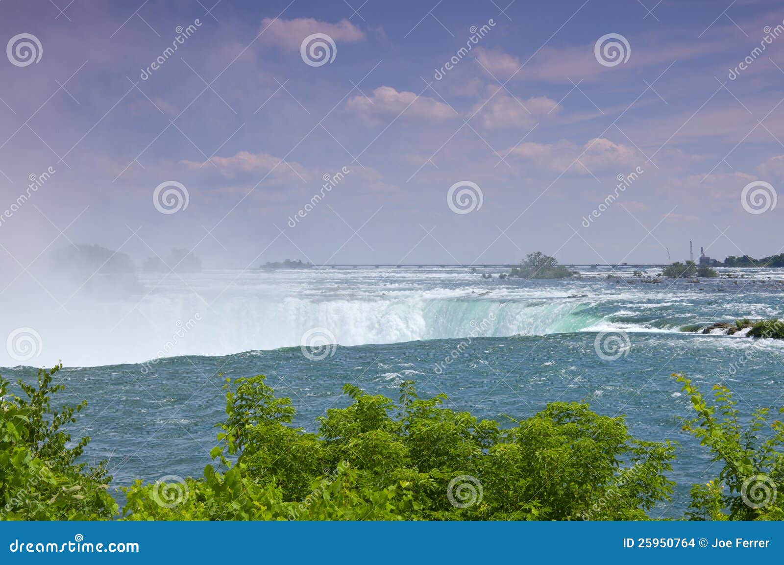 Horseshoe Falls and Rapids of Niagara River Stock Photo - Image of ...
